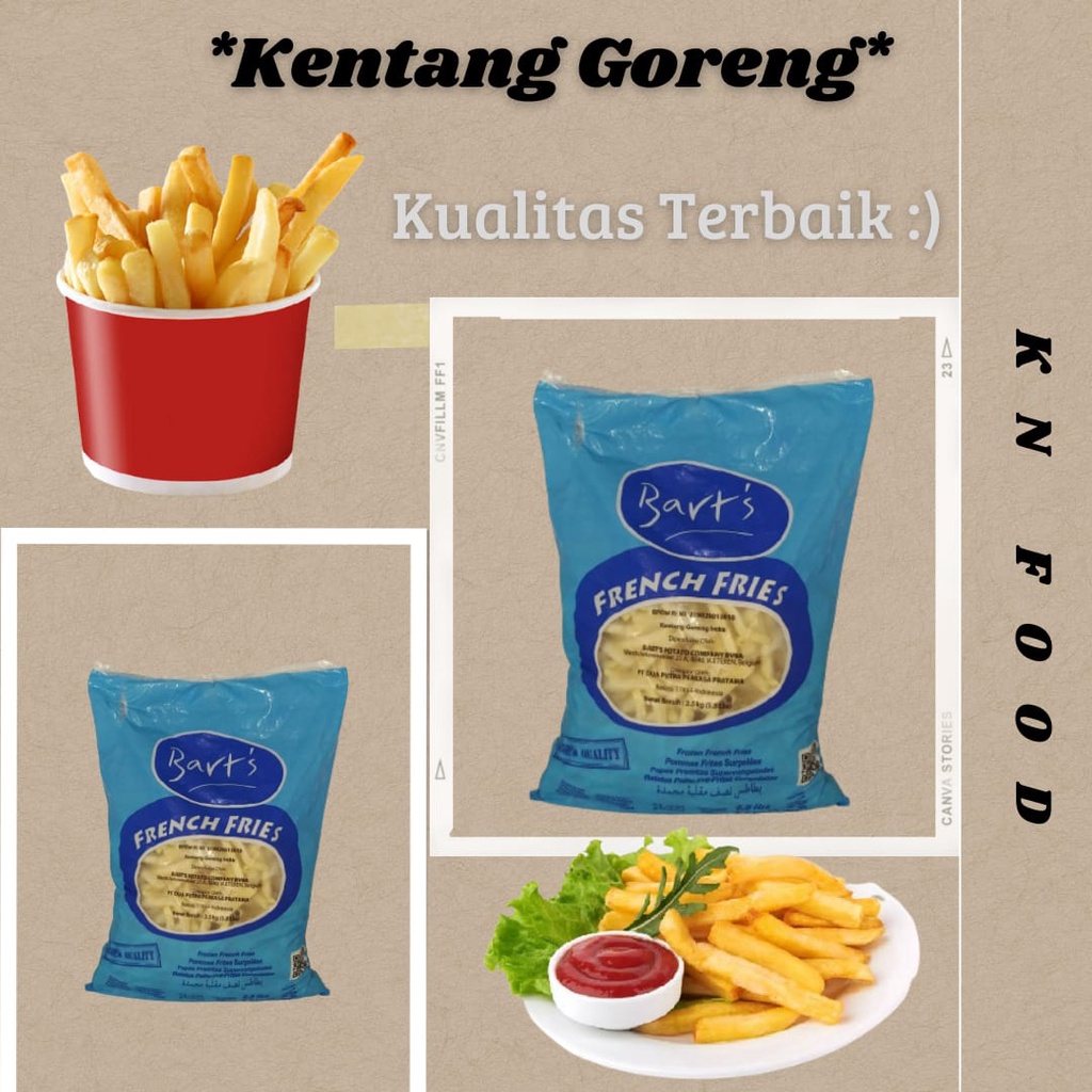 Jual Kentang beku aviko 2 kg Kentang French Fries curah 4.5 Lb | Shopee ...