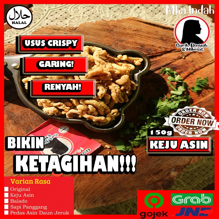 Jual MAKANAN USUS GORENG CRISPY MBA INDAH KRIPIK USUS KRISPI VARIAN ...
