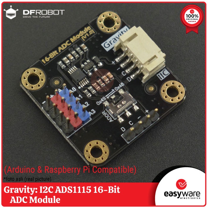 Jual DFRobot ADS1115 16-Bit ADC Module Gravity: I2C ADS1115 | Shopee ... Jual DFRobot ADS1115 16-Bit ADC Module Gravity: I2C ADS1115 | Shopee ...