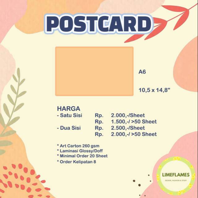 Jual POSTCARD CUSTOM Indonesia|Shopee Indonesia