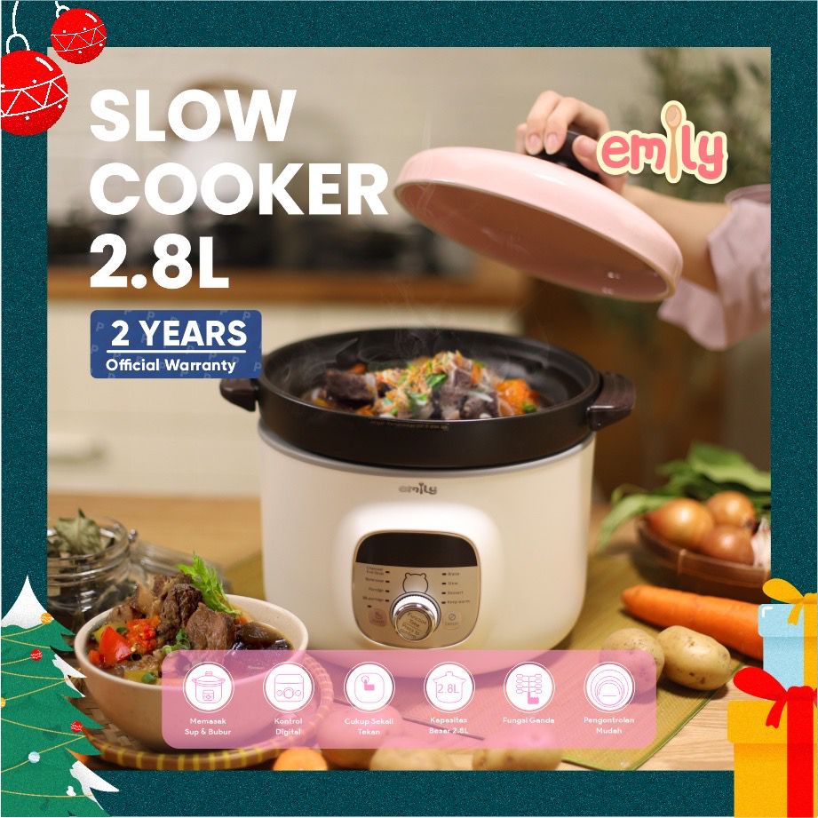 Jual Emily Slow Cooker 2,8 Liter | Baby & Family Food Maker | Shopee ...