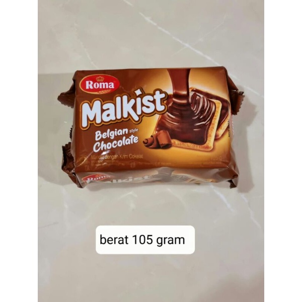 Jual Roma malkist belgian chocolate berat 90 gram | Shopee Indonesia