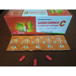 Jual SAMCORBEX C VITAMIN C 500mg dan VIT B KOMPLEKS (1 STRIP Isi 10 ...