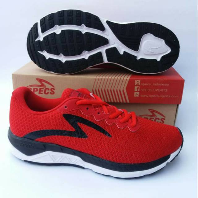 Sepatu Runing Specs Dual Enduro Red Black Original | Shopee Indonesia