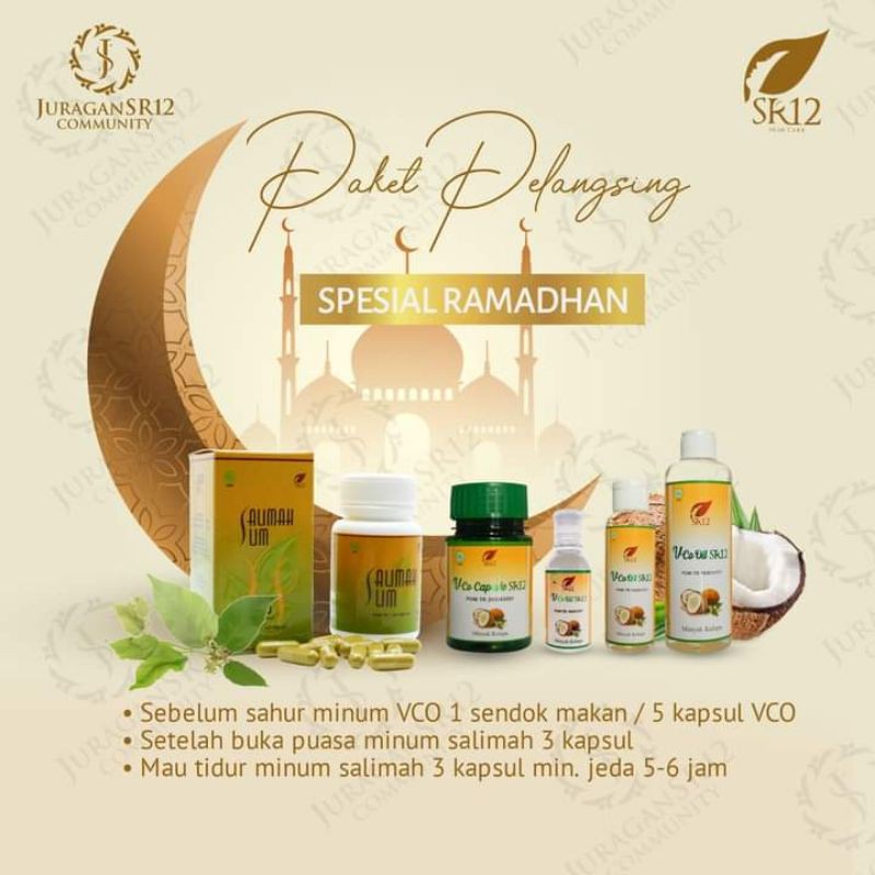 Jual sr12 obat langsing herbal salimah slim dan vco | Shopee Indonesia
