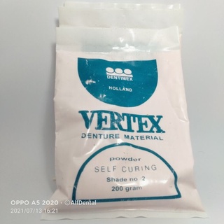 Jual vertex self curing powered 200g shade 2 | Shopee Indonesia