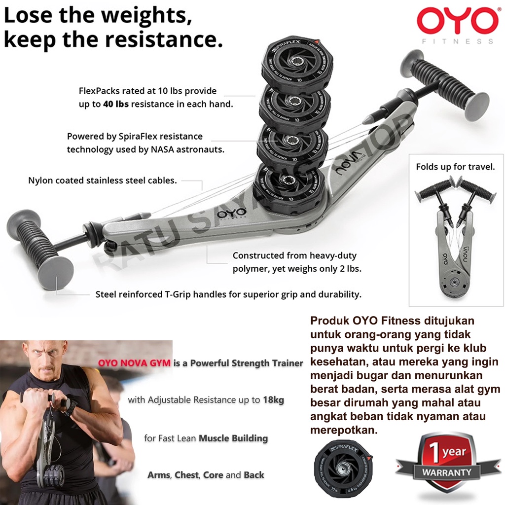Jual OYO NOVA GYM (new version portable gyms) | Shopee Indonesia