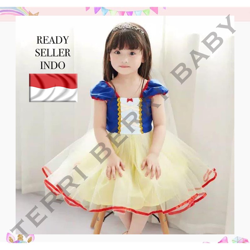 Jual Kostum dress kostom princess gaun baju snow white anak gaun ...