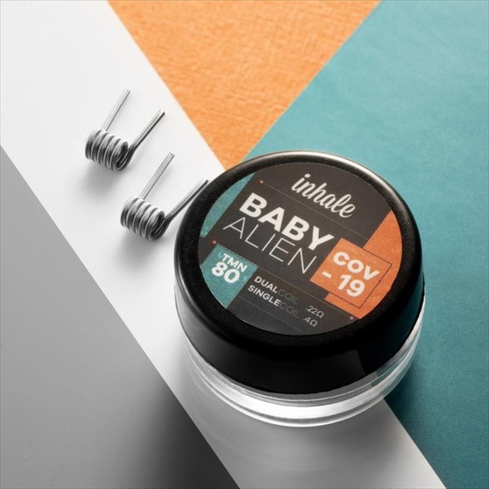 Jual Prebuild Coil Vape INHALE BABY ALIEN 0.22 Ohm - Authentic koil ...