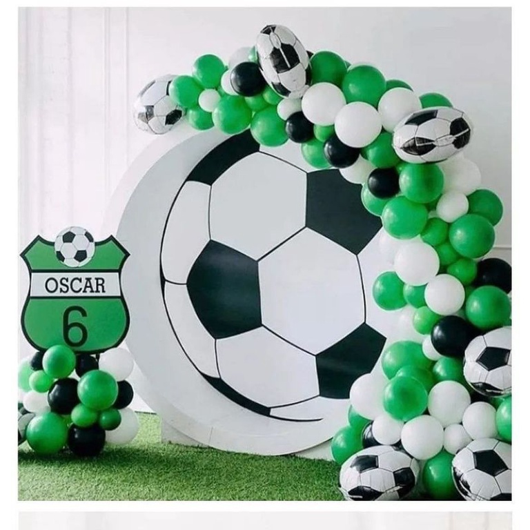 Jual paket set dekorasi balon ulang tahun thema football sepak bola ...