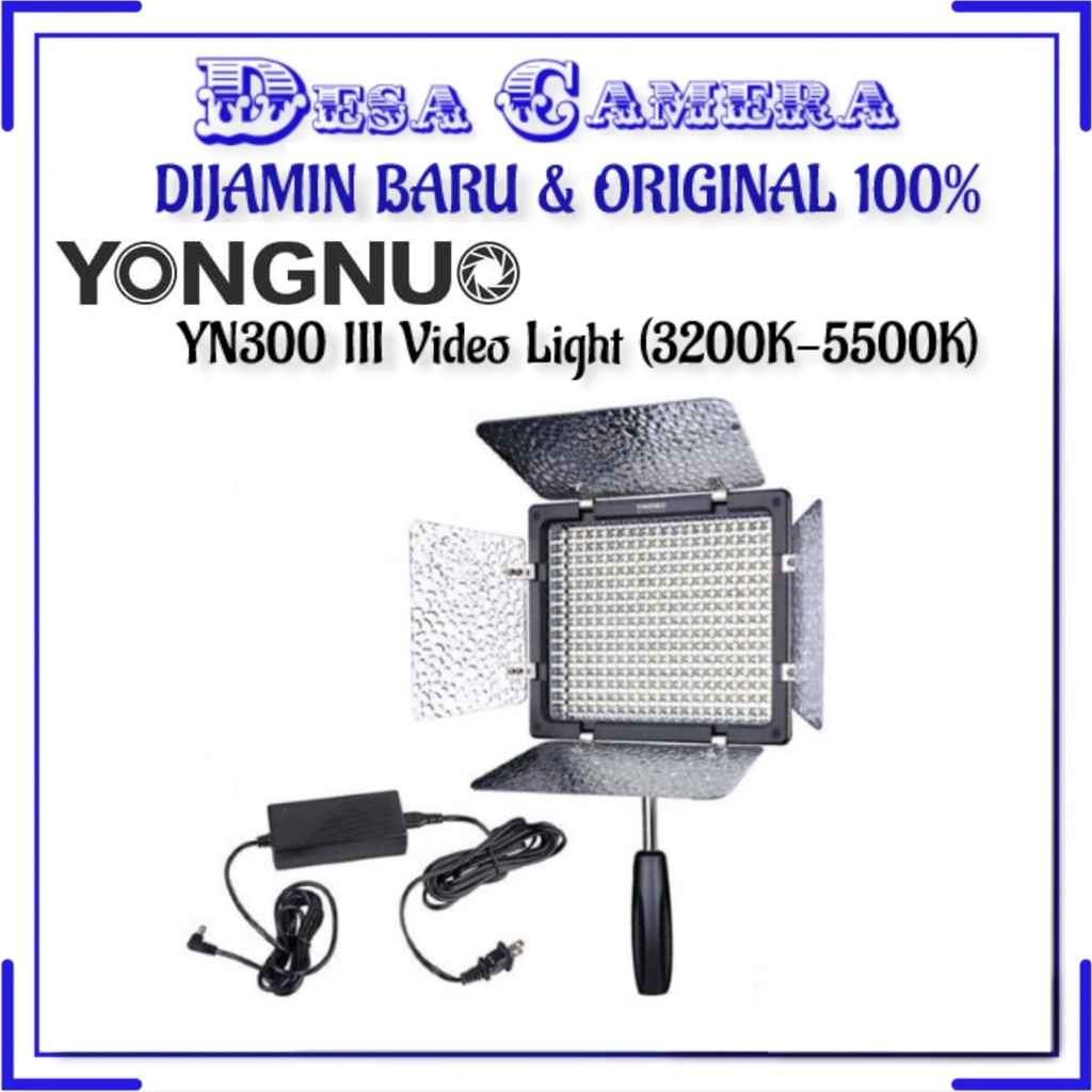 Jual Yongnuo YN-300 III / YN300 III Video Light (3200K-5500K) | Shopee ...