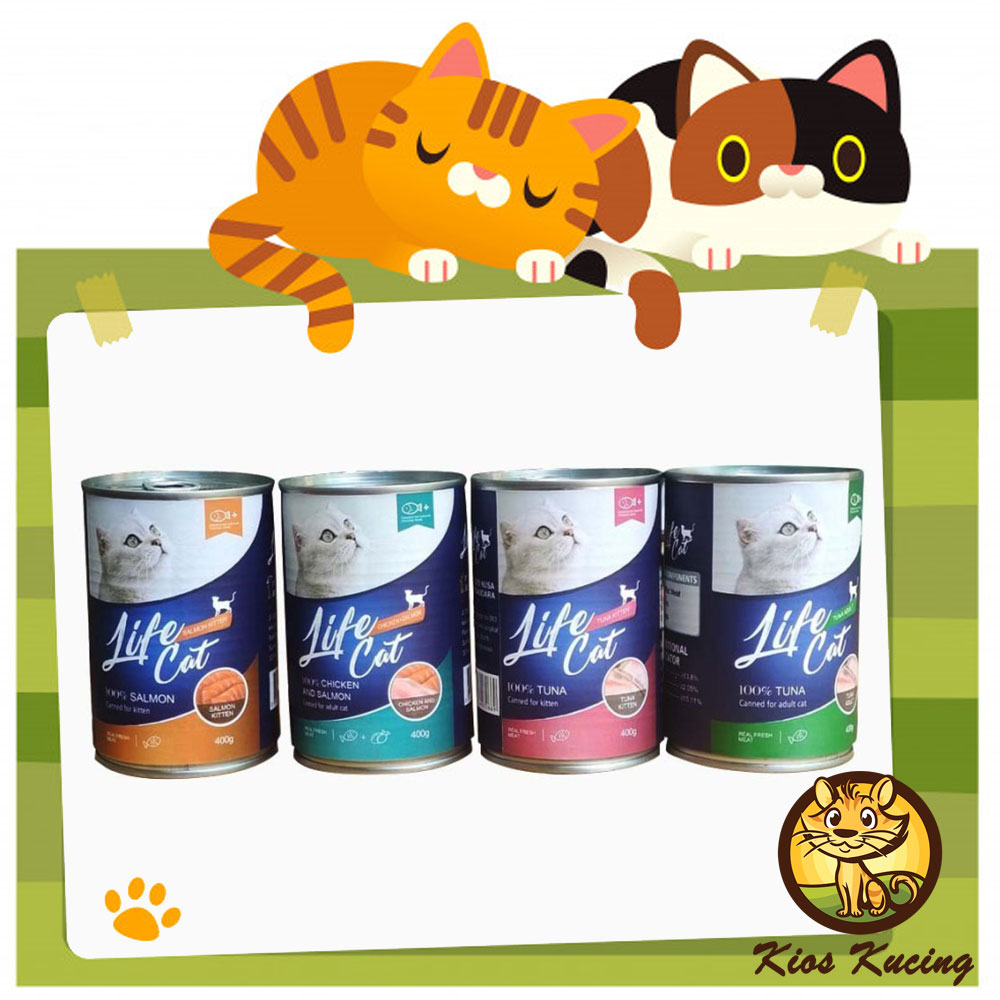 Jual LIFECAT / LIFE CAT KALENG ADULT TUNA 400GR | Shopee Indonesia
