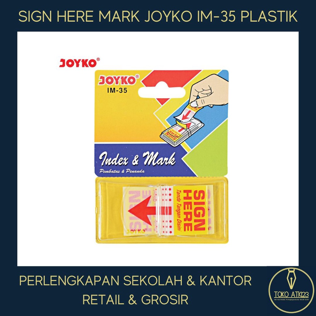 Jual Sticky Note / Sign Here / Penanda Merk Joyko IM-35 Plastik ...