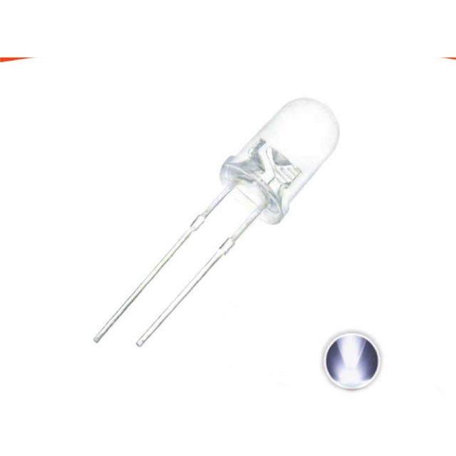 Jual 50 Pcs Lampu LED 5mm Putih Nyala Putih Super Bright | Shopee Indonesia