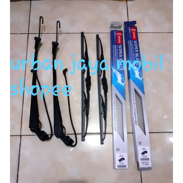 Jual wiper arm batang wiper wiper kaca karet kaca isuzu nhr nkr 55 elf 77ps sepasang set ...