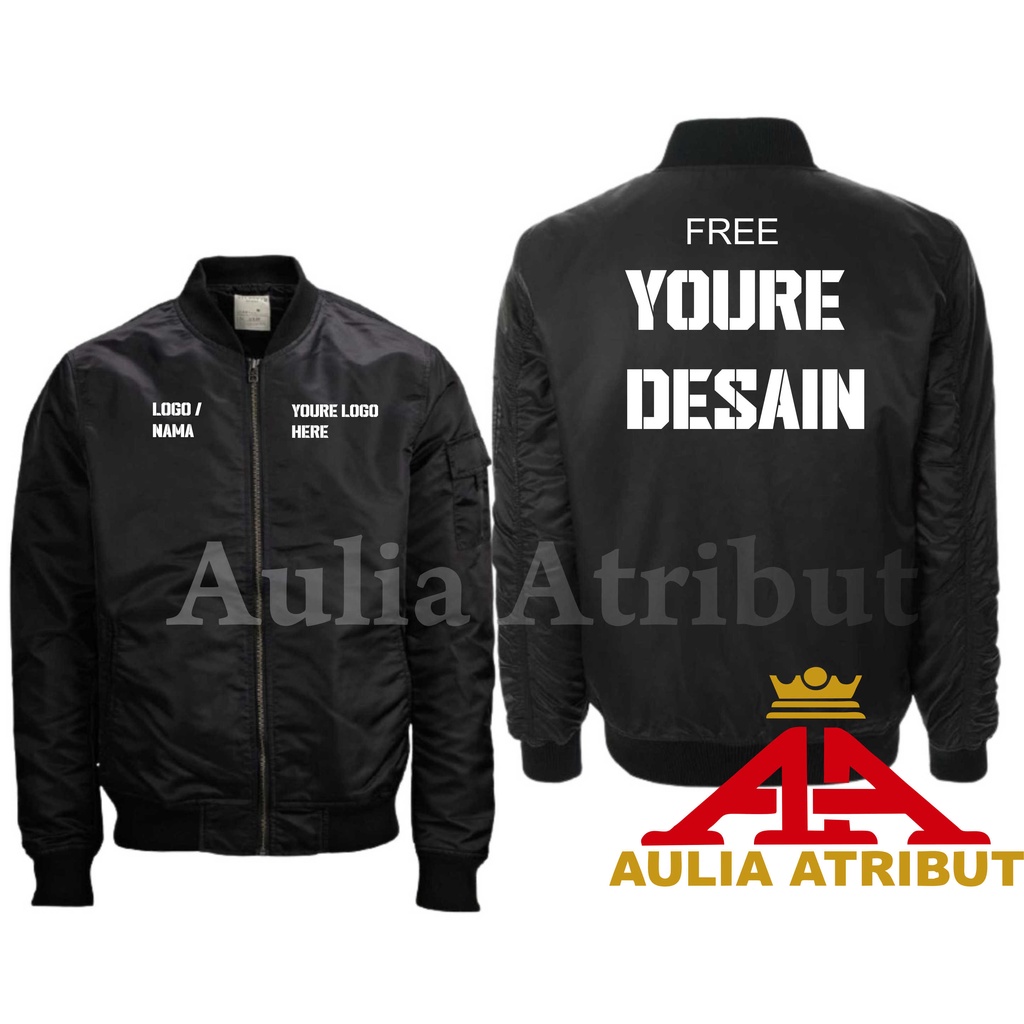 Jual jaket motor pria / jaket bomber bordir desain custom suka suka ...