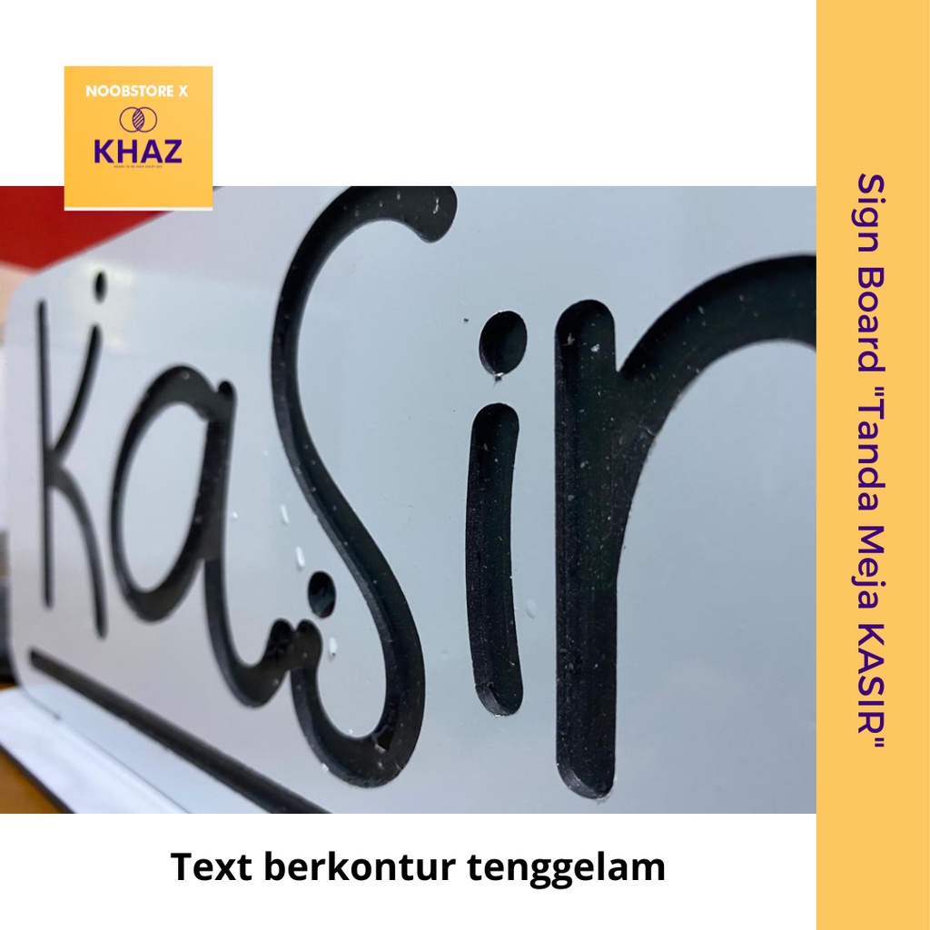 Jual Papan Nama Meja Kasir / Penanda Bagian Kasir / Tulisan Teks Kasir ...