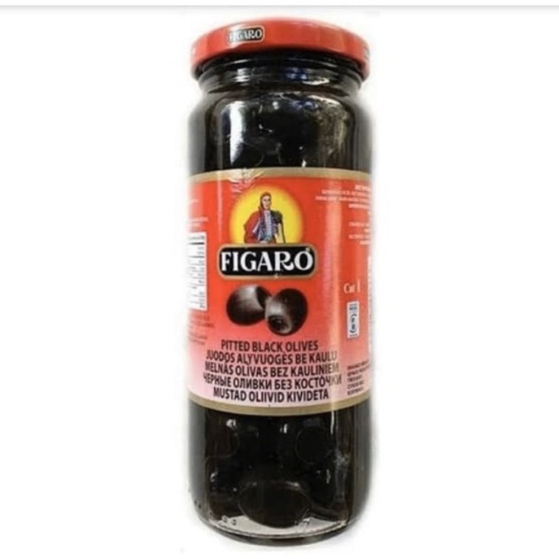 Jual Figaro pitted black olives 450 ml | Shopee Indonesia