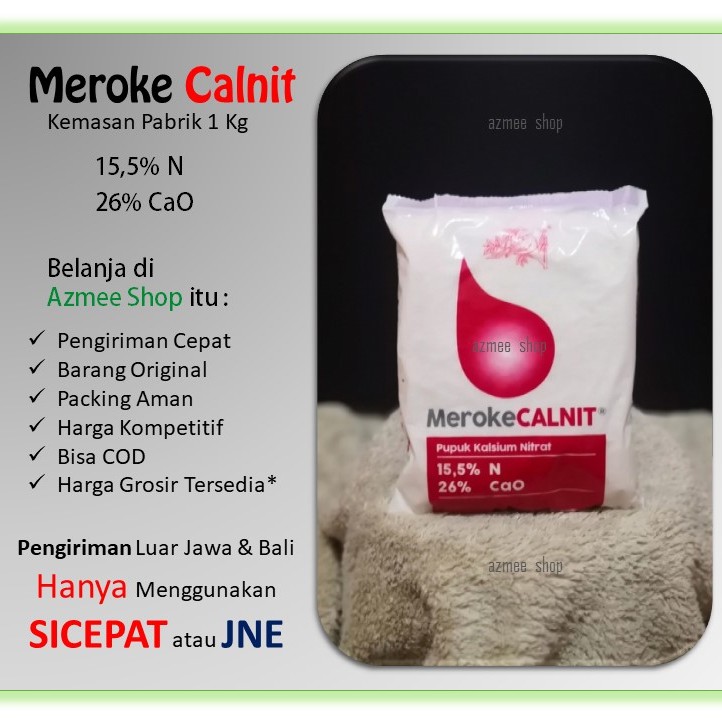 Jual MEROKE CALNIT / CALCINIT PUPUK KALSIUM / CALCIUM NITRAT Indonesia ...
