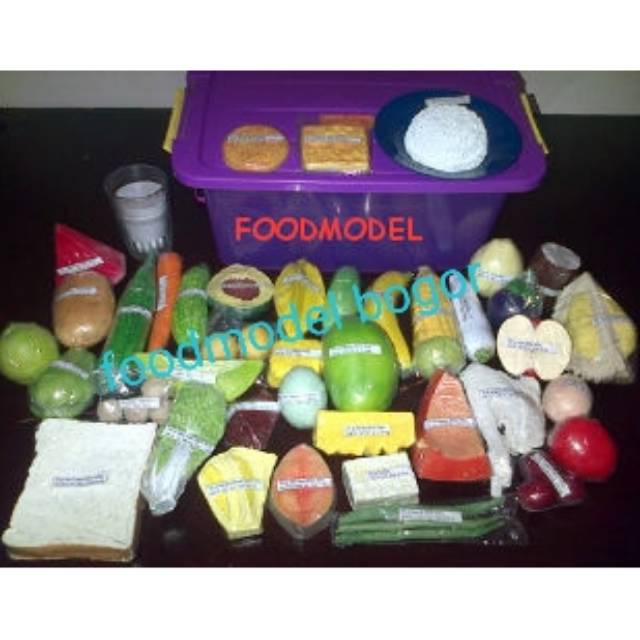 Jual Food model 50 item kemasan box container | Shopee Indonesia