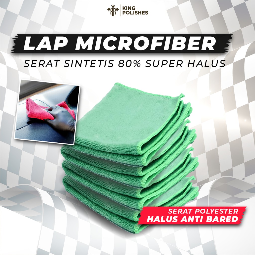 BEST SELLER Lap Microfiber Honaga Premium Halus Ukuran 40 x 40 cm untuk ...