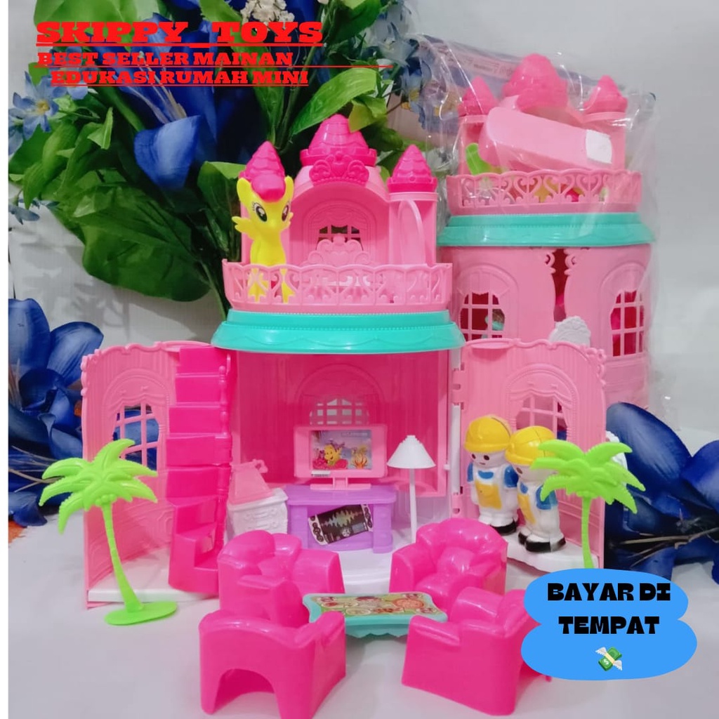 Jual COD MAINAN EDUKASI ANAK PEREMPUAN RUMAH RUMAHAN PONY MEGAH LUCU / MAINAN ISTANA PONY MEWAH ...