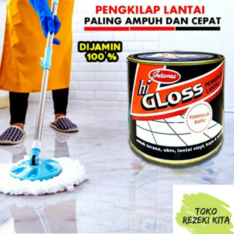 Jual HI GLOSS PENGKILAP LANTAI KERAMIK MARMER KAYU VINYL TERASO UBIN ...