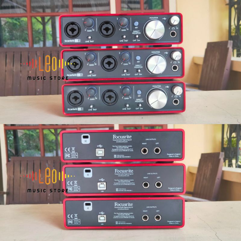 Jual soundcard focusrite scarlett 2i2 generasi ke 2 home recording ...