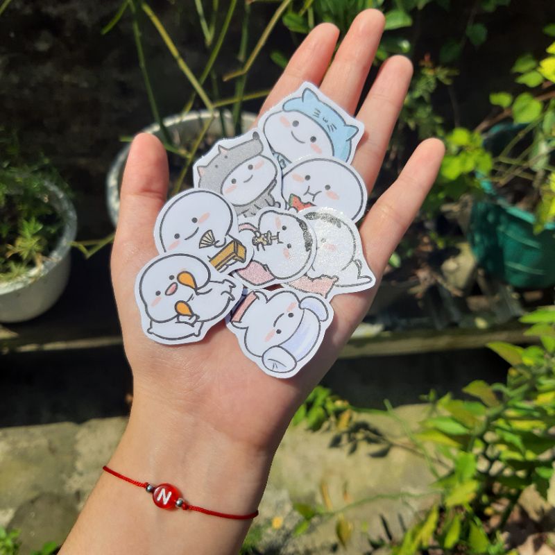 Jual stiker handmade diy lucu imut cute custom cimol | Shopee Indonesia