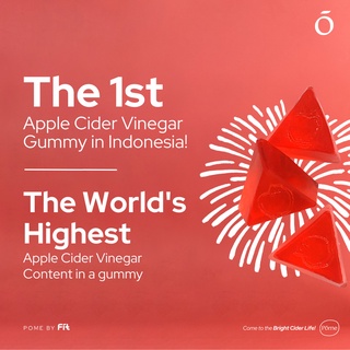 Jual Pome ACV Gummy Cuka Apel Apple Cider Vinegar Suplemen Diet Vegan ...