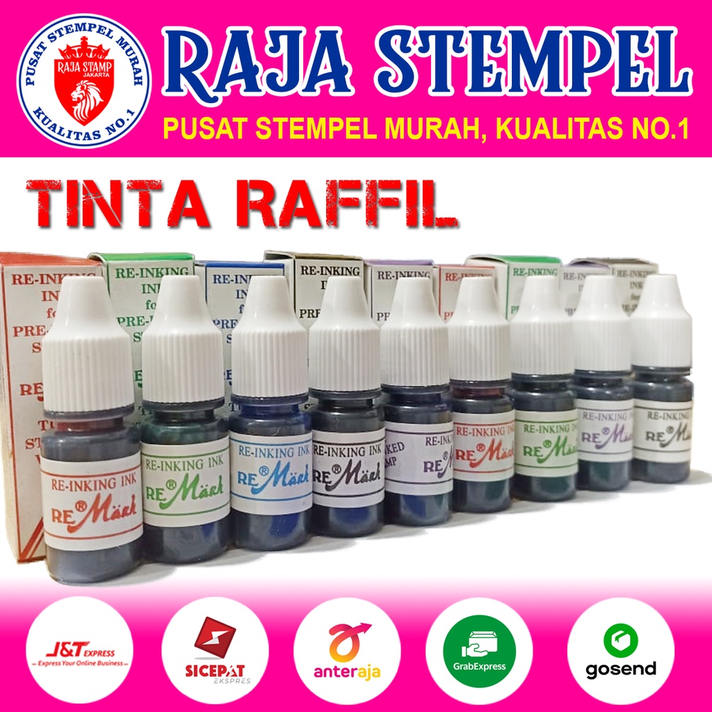 Jual Tinta Raffil Stempel Otomatis /Botol 5ml Indonesia|Shopee Indonesia