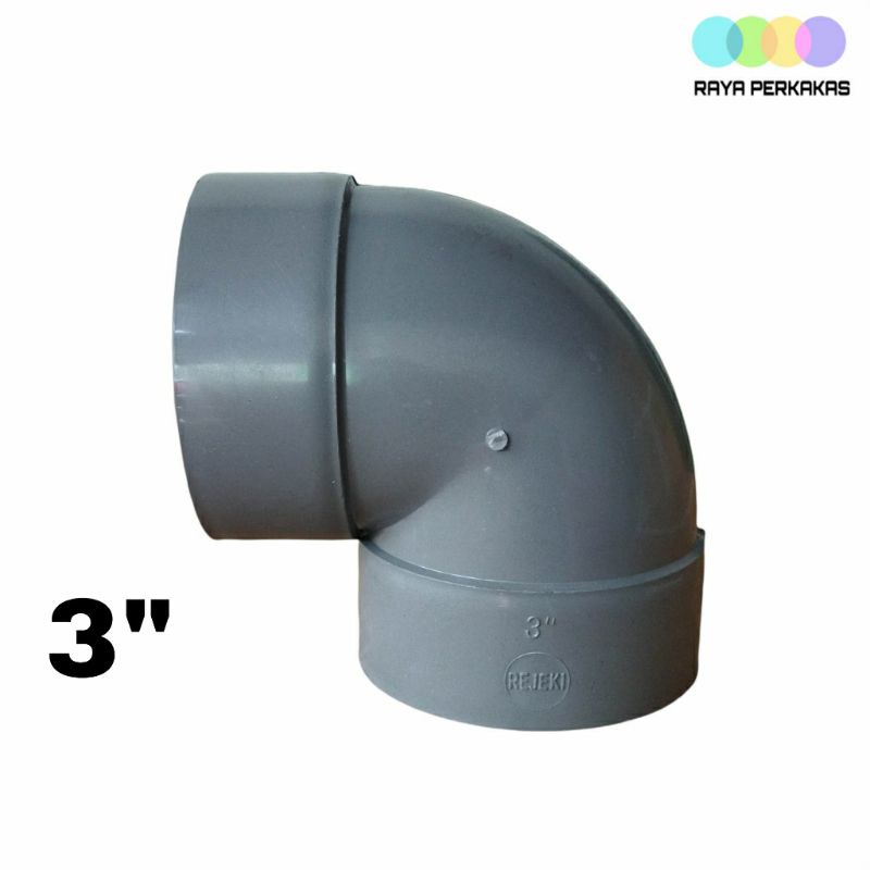Jual KNEE PVC TEBAL KUAT 3 INCHI - FITTING PIPA ELBOW L KENI 3" AW ...