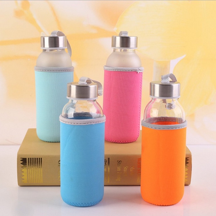 Jual Botol air kaca Botol minum beling Water Bottle Free sarung botol ...