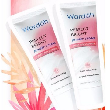 Jual Wardah Perfect Bright Powder Cream Pink 20ML | Shopee Indonesia