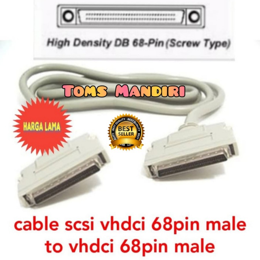 Jual Cable Scsi Vhdci 68pin Male to Vhdci 68pin male | Shopee Indonesia