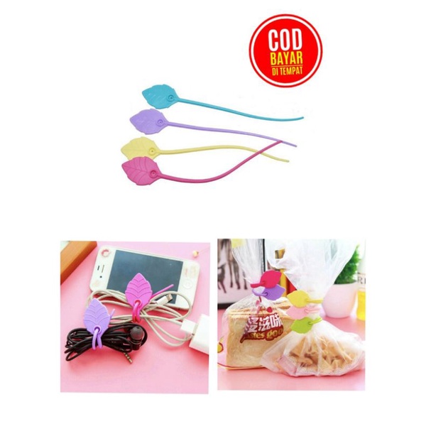 Jual tali Silikon Pengikat Snack Serbaguna Bahan Pengikat kabel Daun ...