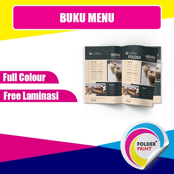 Cetak Buku Menu Makanan Minuman Cafe Custom | Shopee Indonesia