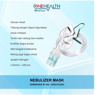 Jual MASKER NEBULIZER ANAK - MASKER UAP - NEBULIZER MASK CHILD | Shopee ...
