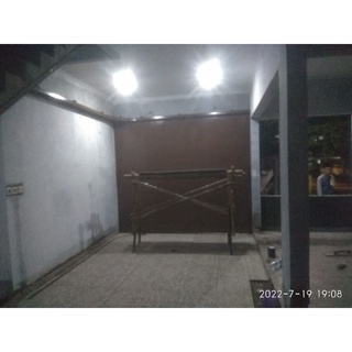 Jual Pintu Besi garasi rumah dorong atau lipat dng rel atas besar n rel ...