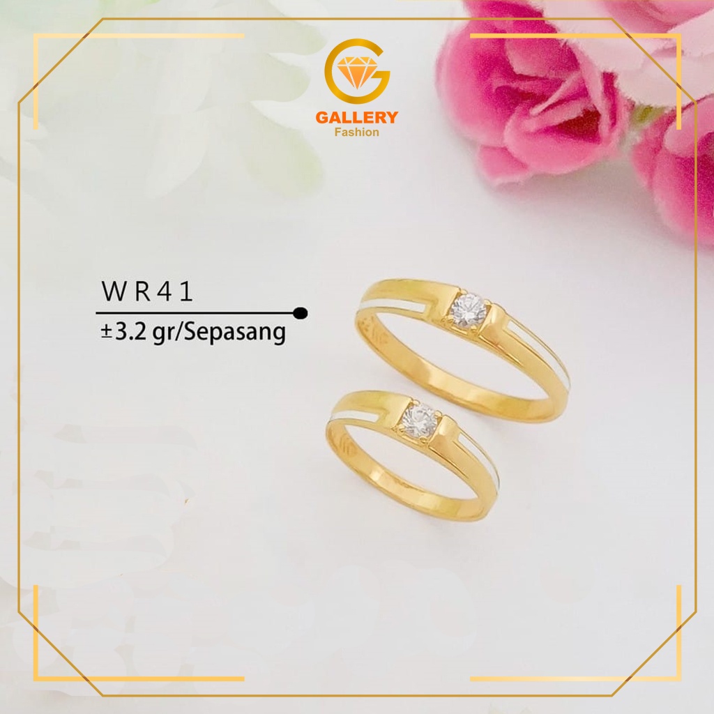Jual CINCIN KAWIN CINCIN TUNANGAN EMAS ASLI KADAR 375/8KARAT KODE WR 41 ...