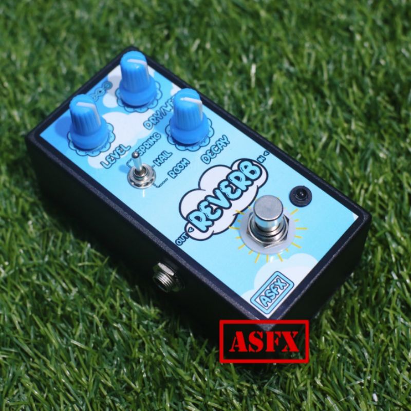 Jual efek Reverb ASFX murah guitar pedal stompbox reverb AS Effect bisa untuk gitar, suling ...