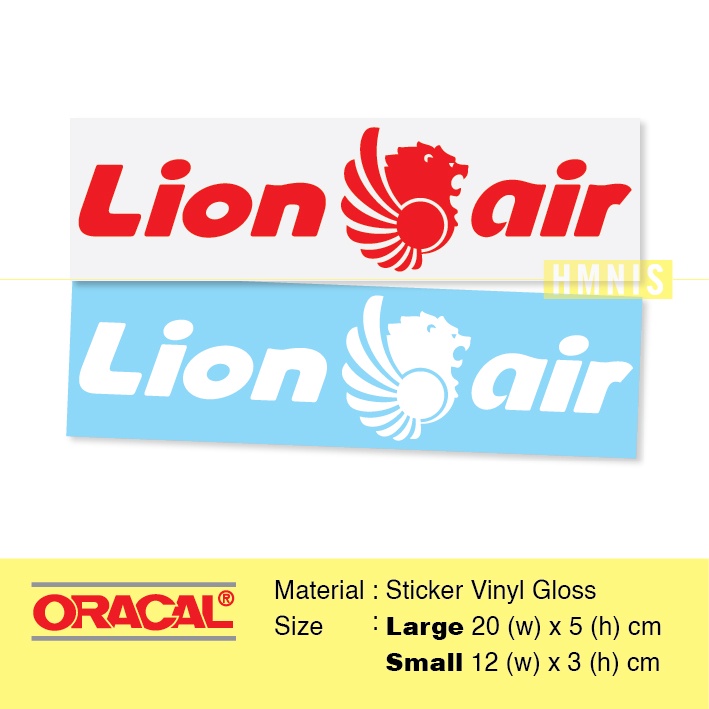 Jual Sticker Lion Air, Logo Lion Air, Sticker Pesawat Lion Air, Sticker Penerbangan, Sticker ...