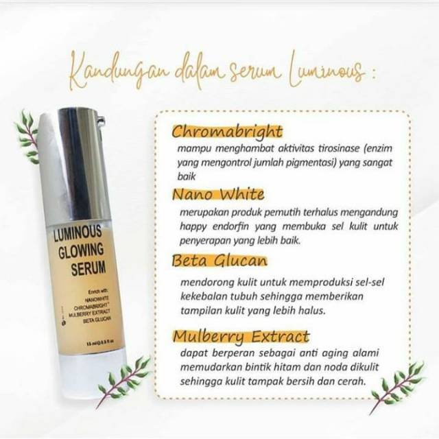 Jual LUMINOUS GLOWING SERUM | Shopee Indonesia