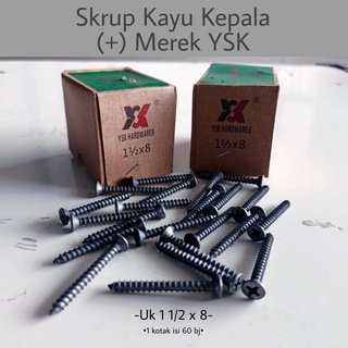 Jual Skrup Kayu Kepala (+) Merek YSK / Berbagai Macam Ukuran / Skrup ...