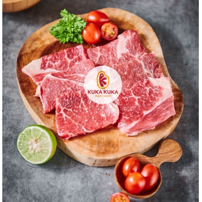 Jual Daging US Prime Wagyu Bolar Blade Yakiniku Cut 500gr/250gr ...
