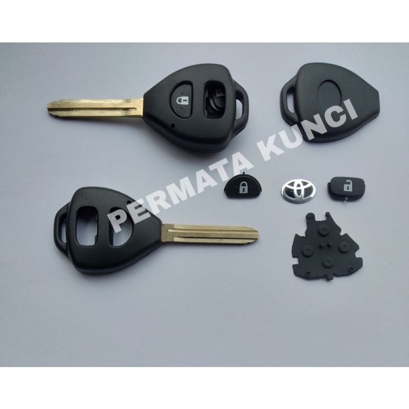 Jual Kunci Remote tombol 2 Mobil TOYOTA YARIS. ALTIS, FORTUNER. INNOVA ...