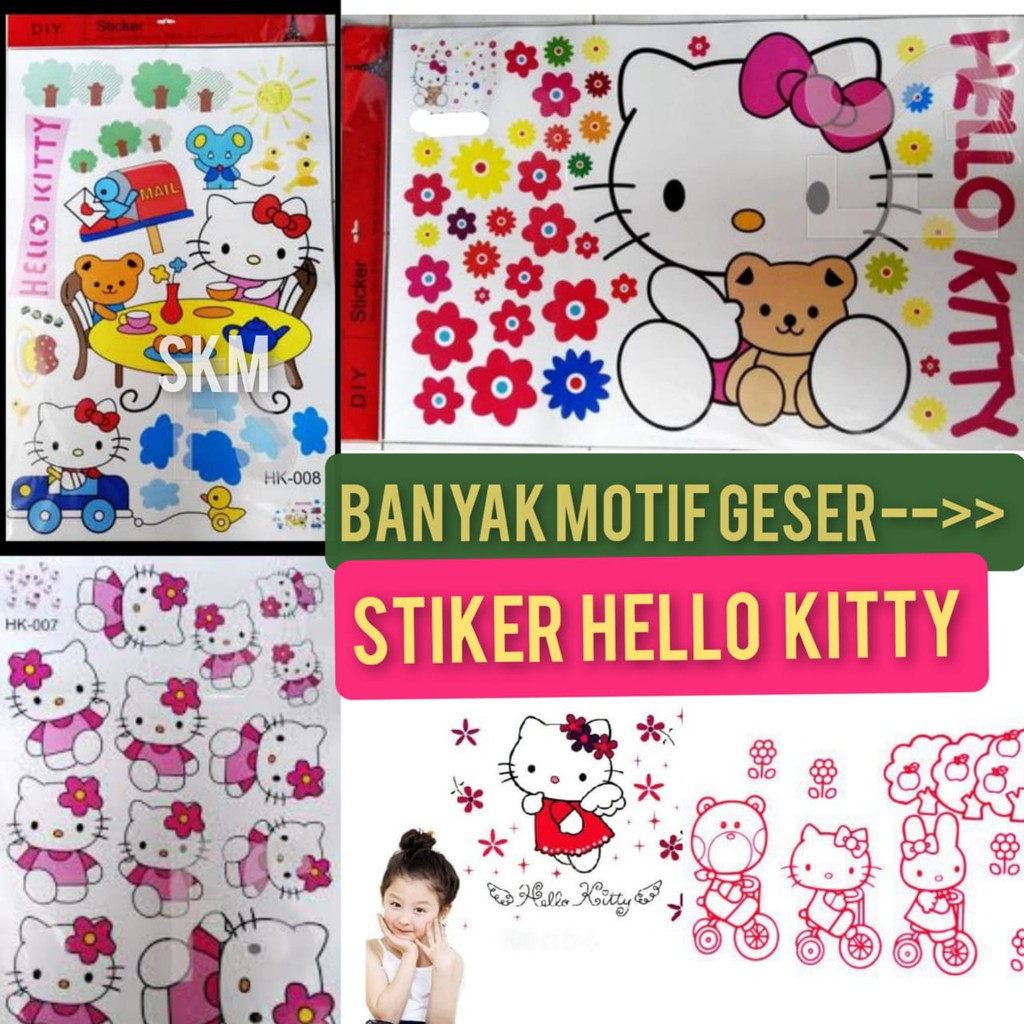 Jual SKM WALLSTIKER STICKER STIKER HELLO KITTY HELO KITY HK BABY ...