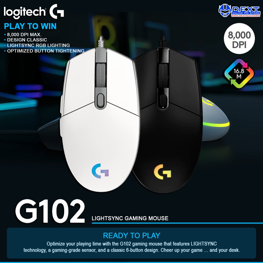 Jual Logitech G102 LIGHTSYNC RGB 6 Button Gaming Mouse Indonesia|Shopee Indonesia