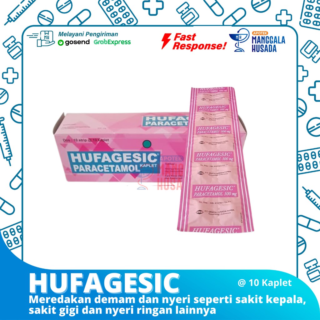 Jual HUFAGESIC TAB 500 MG PER STRIP @ 10 KAPLET | Shopee Indonesia