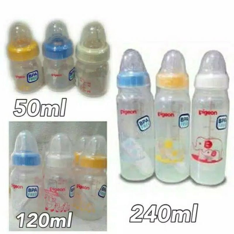 Jual botol pigeon 240ml, 120ml, 50ml | Shopee Indonesia
